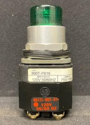 Allen-Bradley 800T-PB16 Illuminated Green Push Button | Garden City Plastics